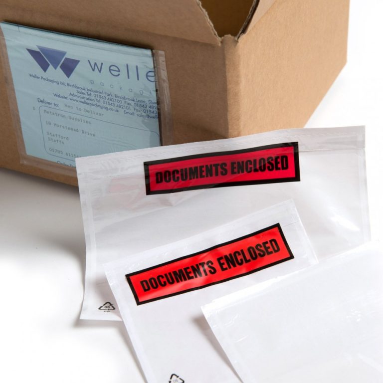 Adhesive Documents Enclosed Pouches - Trigon Packaging | Manufacturers ...